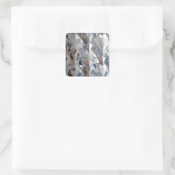 Mirror tiles White Temple, Chiang Rai Square Sticker | Zazzle