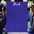 Mirrored Royal Blue Rose Elegant Wedding Calendar Save The Date | Zazzle