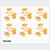Mis Quince Anos Floral Bright Quinceanera Classic Round Sticker | Zazzle