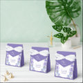 Mis Quince Purple Peri Floral Quinceanera Party Favor Boxes | Zazzle