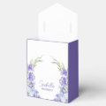 Mis Quince Purple Peri Floral Quinceanera Party Favor Boxes | Zazzle
