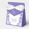 Mis Quince Purple Peri Floral Quinceanera Party Favor Boxes | Zazzle