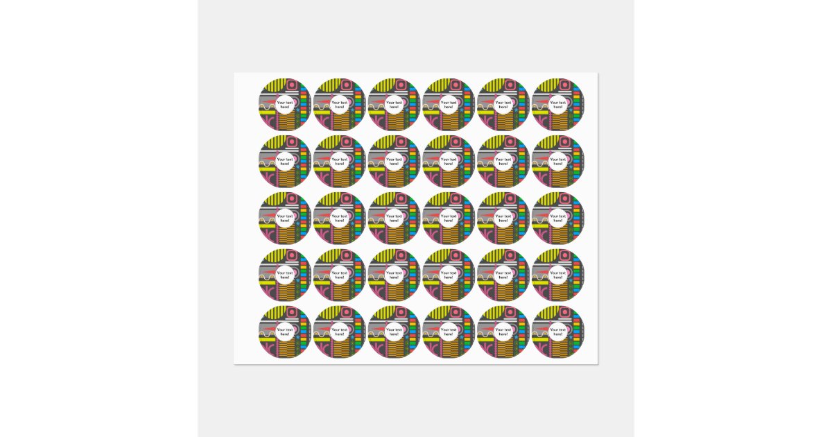 Misc shapes labels | Zazzle