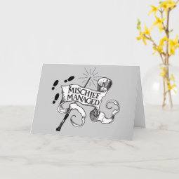 Mischief Managed Card | Zazzle