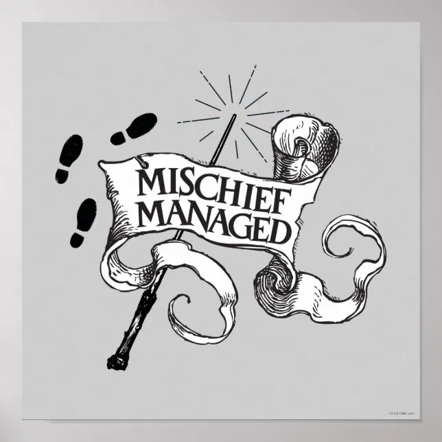 Mischief Managed Poster | Zazzle