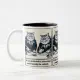Mischievous Meows: The Crafty Cat Politician Two-Tone Coffee Mug | Zazzle