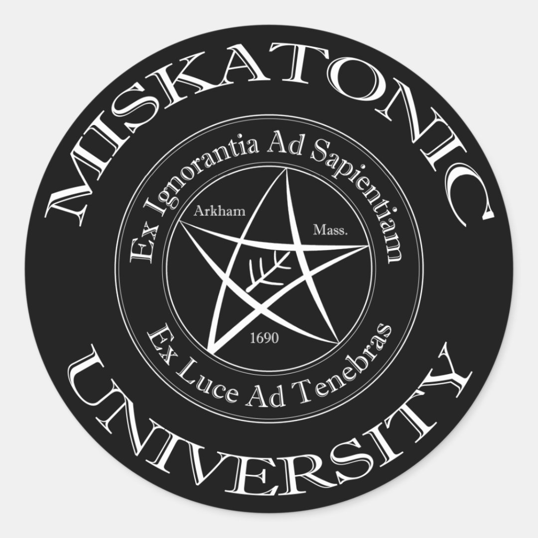 Miskatonic University Sticker | Zazzle