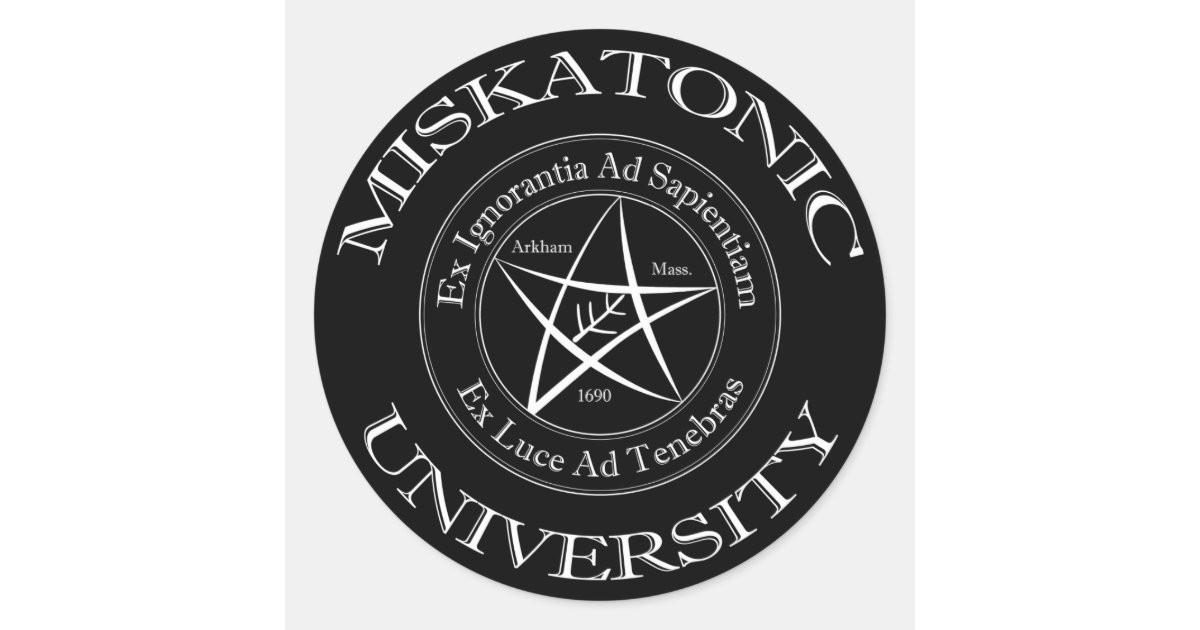 Miskatonic University Sticker | Zazzle