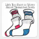 Mismatched Lost Sock Memorial Day Square Sticker | Zazzle