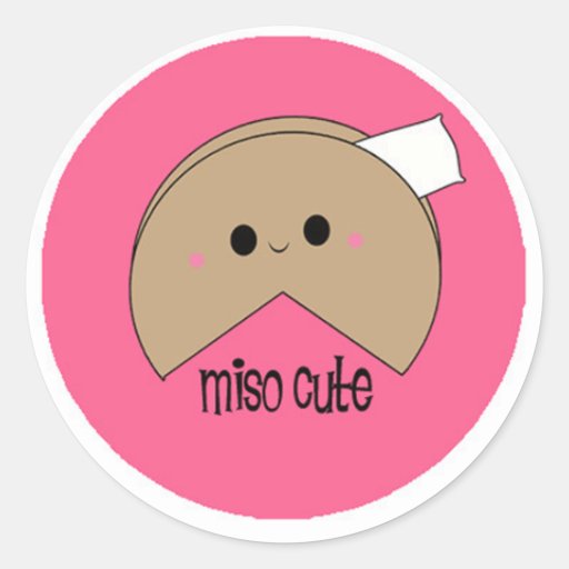Miso Cute Stickers | Zazzle