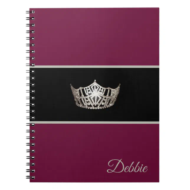 Miss America Notebook Pageant Silver Crown | Zazzle