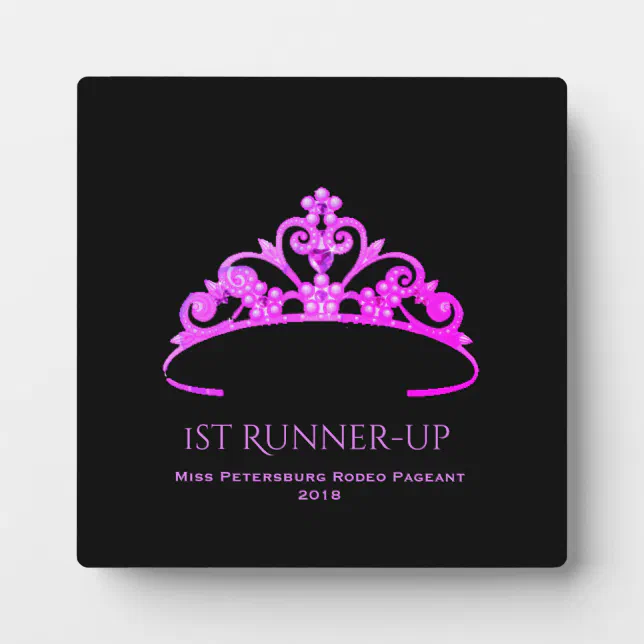 Miss America Rodeo Crown Runner-up Plaque | Zazzle