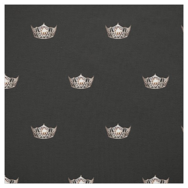 Miss America style Crown Custom Fabric | Zazzle.com
