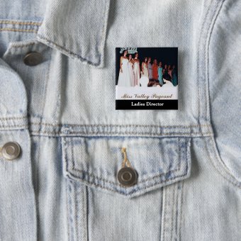 Miss America Style Custom Pageant Buttons | Zazzle