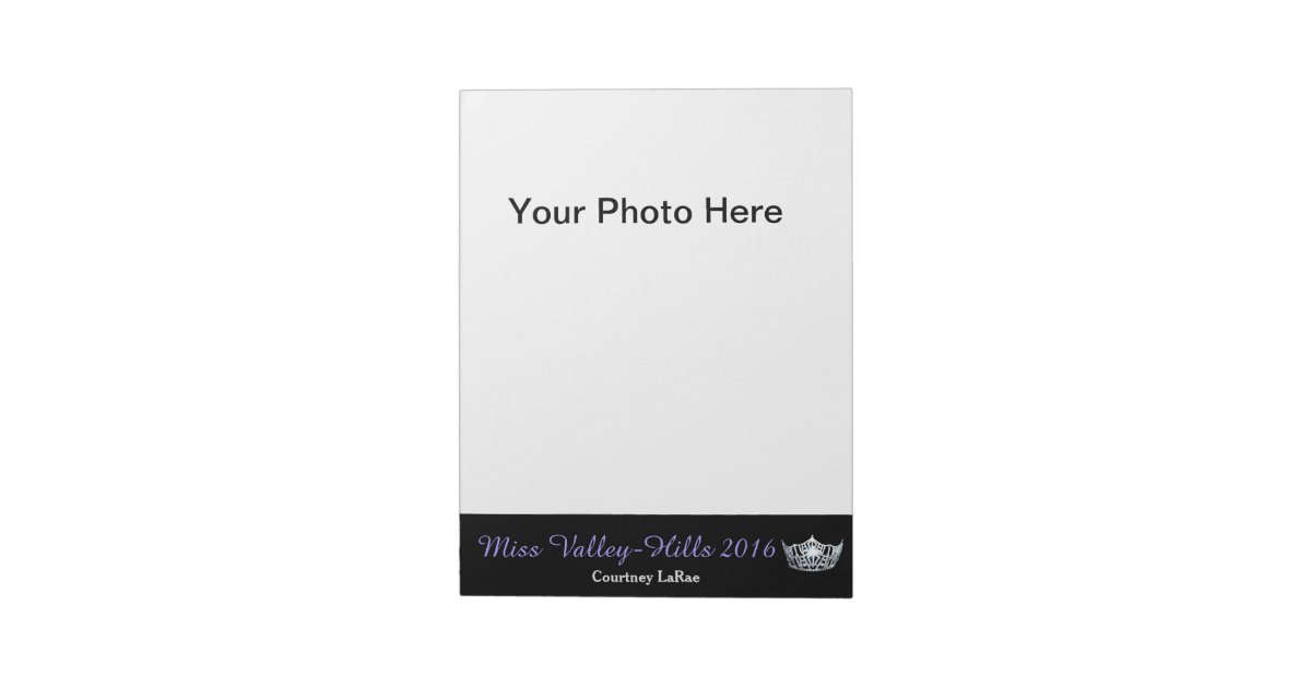 Miss America style Pageant Photo Autograph Pad | Zazzle