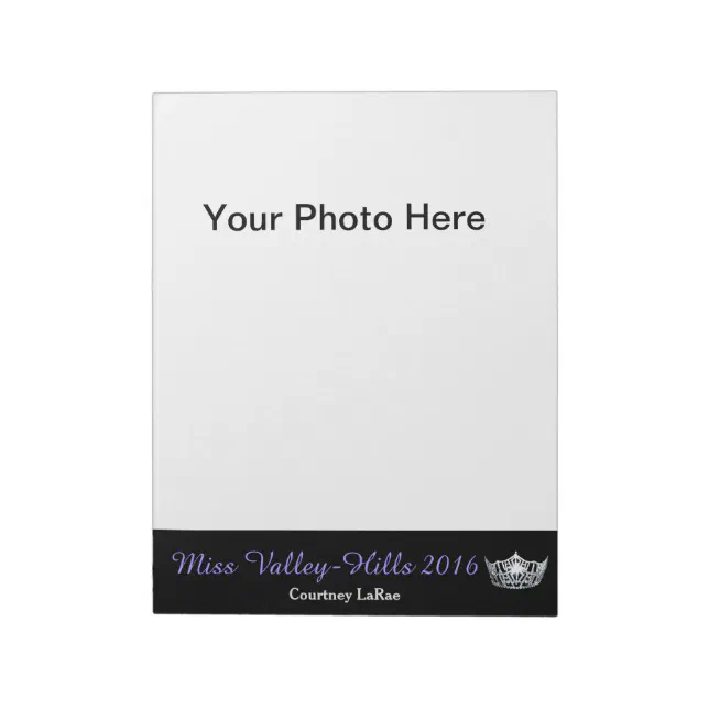 Miss America style Pageant Photo Autograph Pad | Zazzle