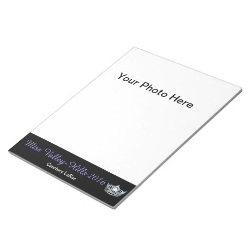 Miss America style Pageant Photo Autograph Pad | Zazzle