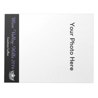 Miss America style Pageant Photo Autograph Pad | Zazzle