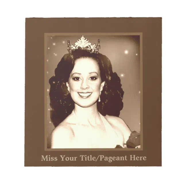 Miss American Pageant Autograph Sheets Notepad | Zazzle