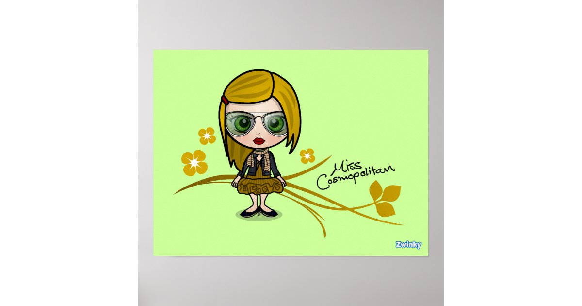 "Miss Cosmopolitan" Poster | Zazzle