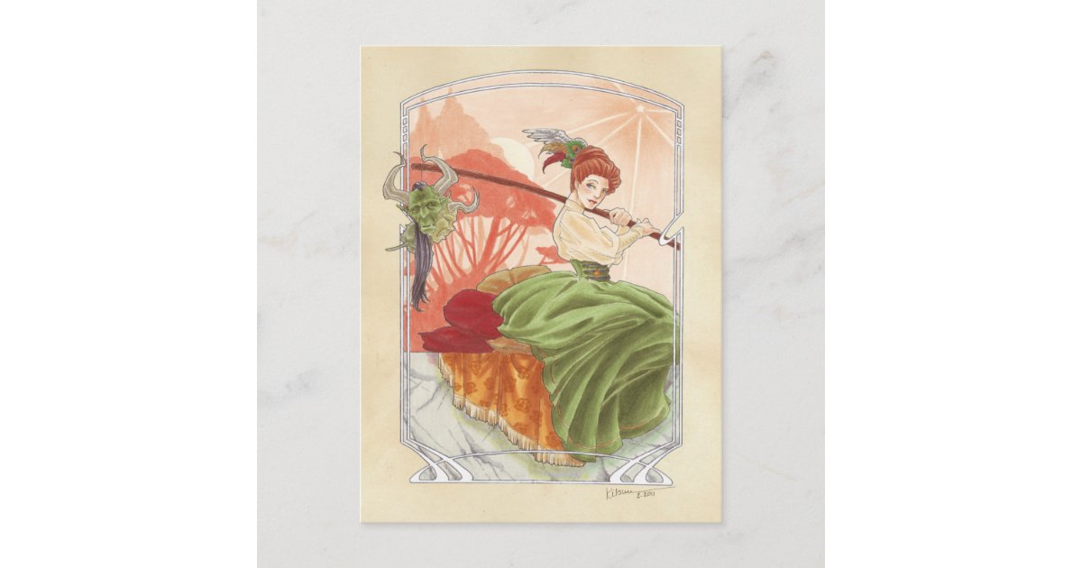 Miss Haversham's Afternoon Tea postcard | Zazzle