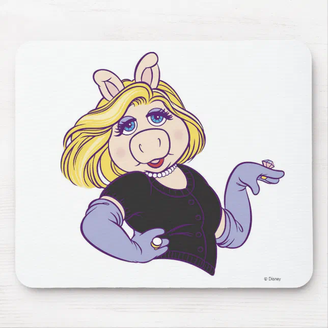 Miss Piggy standing in a styl Disney Mouse Pad | Zazzle
