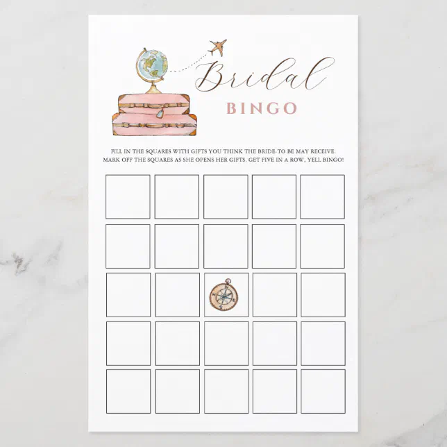 Miss to Mrs Bridal Shower Bingo Game | Zazzle