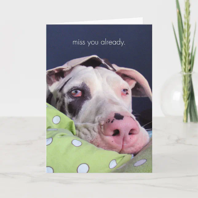 Miss You Already Card | Zazzle