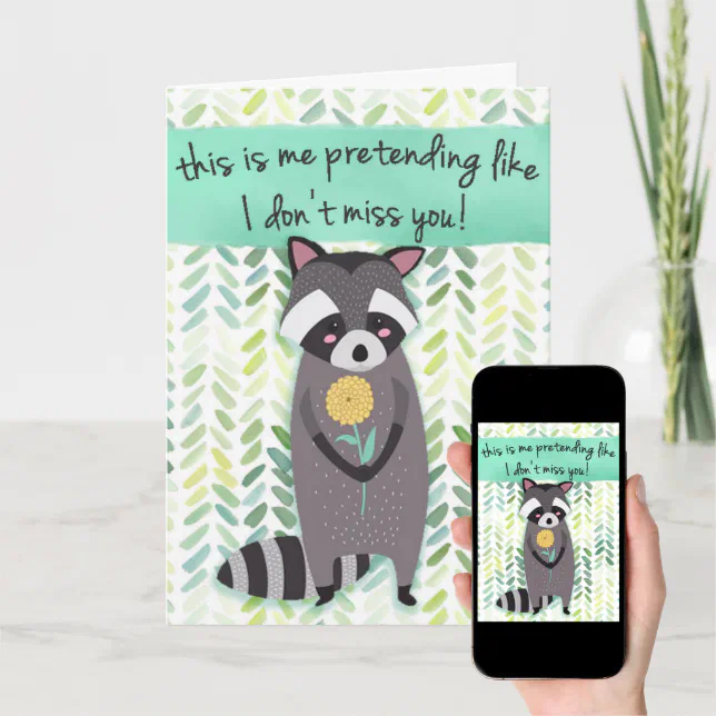 Miss You Card | Zazzle