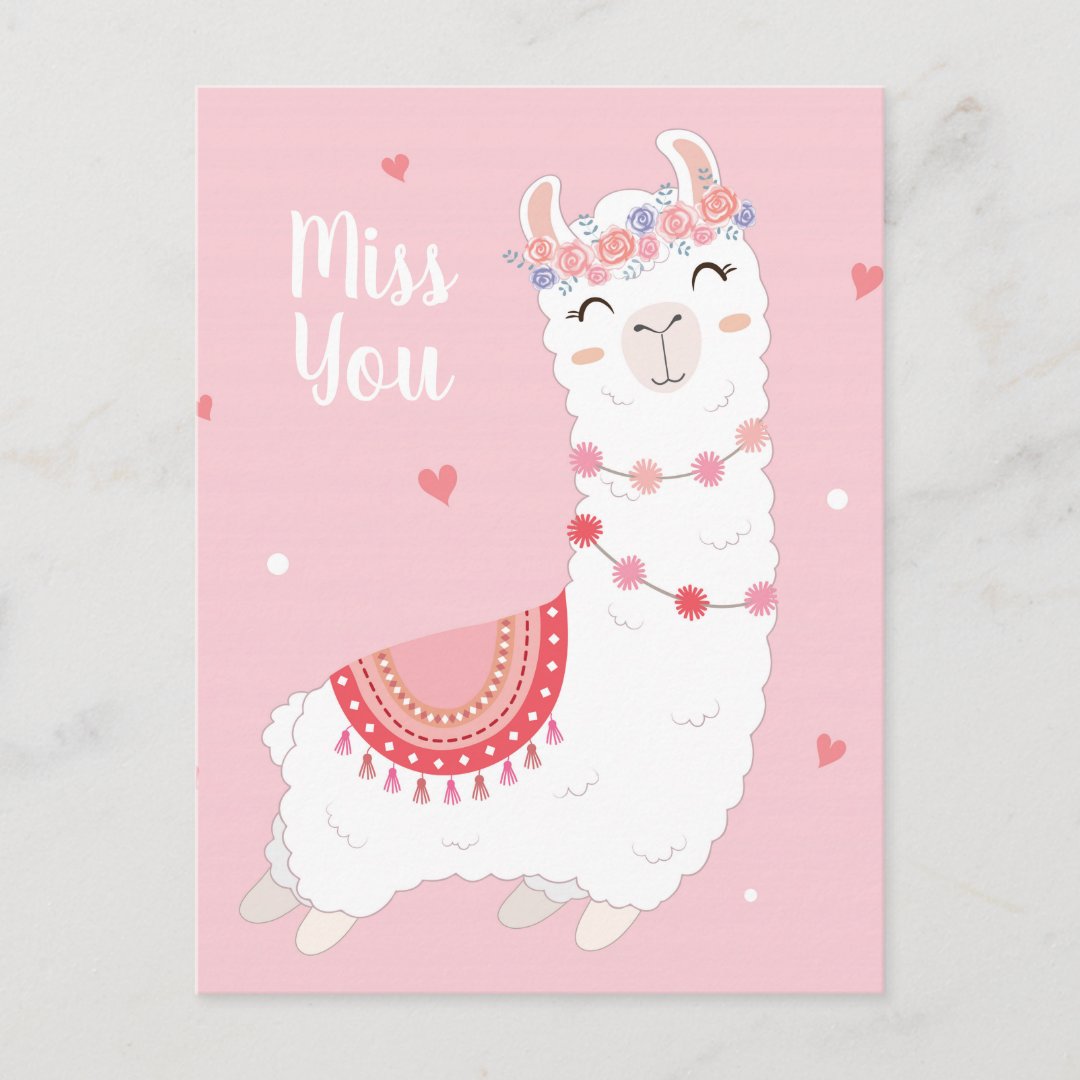 Miss You Postcard | Zazzle