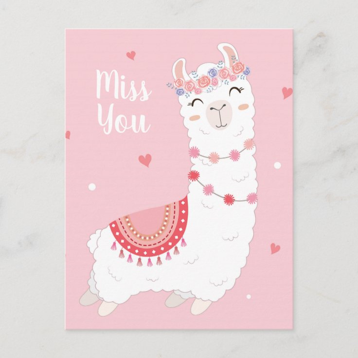 Miss You Postcard | Zazzle