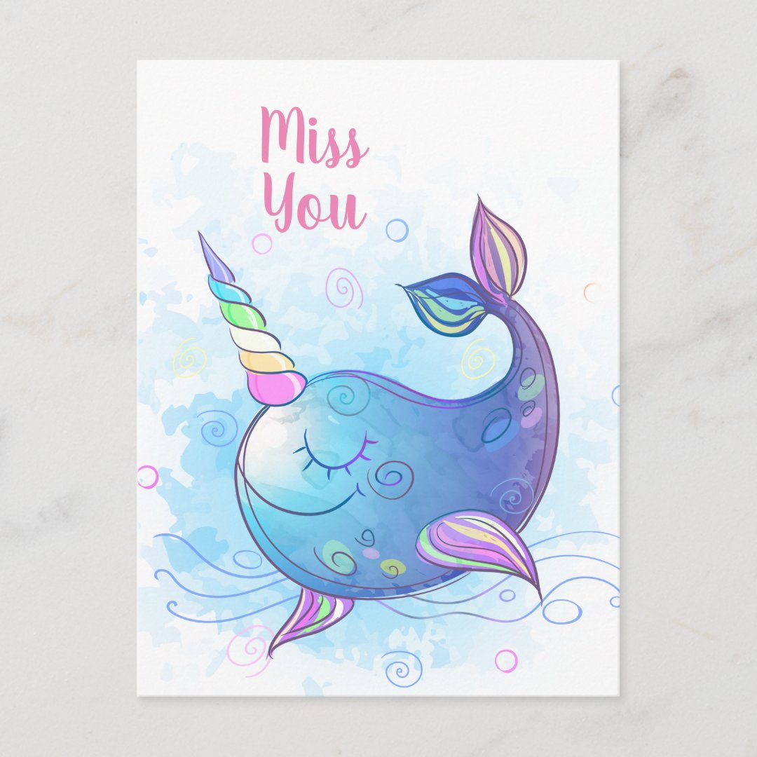 Miss You Postcard | Zazzle