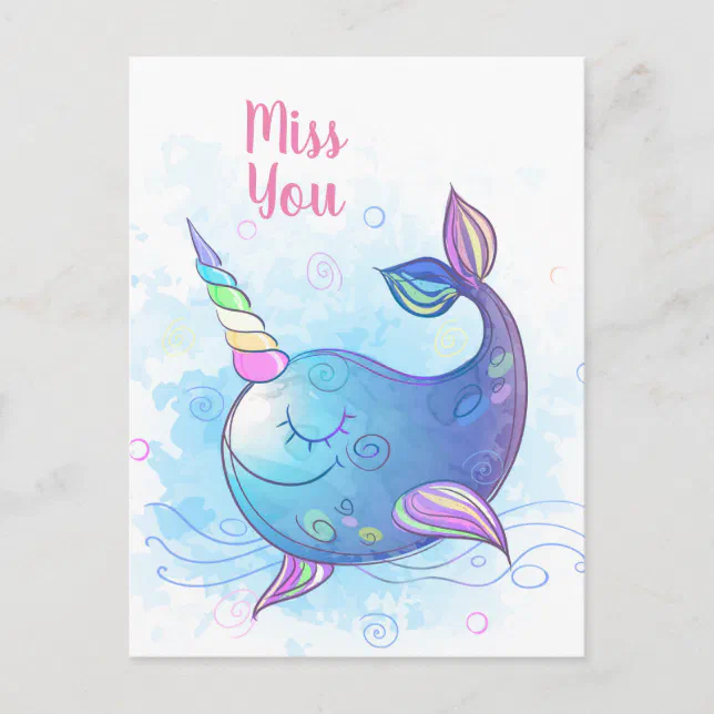 Miss You Postcard | Zazzle