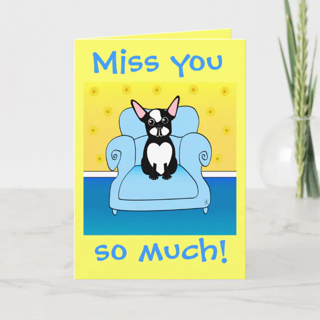 Miss you so much! card | Zazzle
