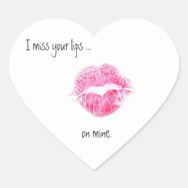 Miss your lips sticker | Zazzle