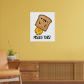 Missile Toast Funny Mistletoe Puns Poster | Zazzle