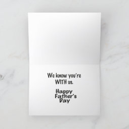 Missing Dad on Father's Day Card | Zazzle