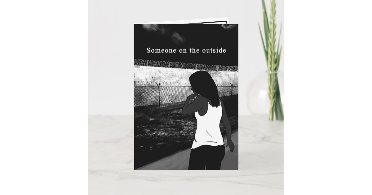 Missing you, prison greeting card. card | Zazzle