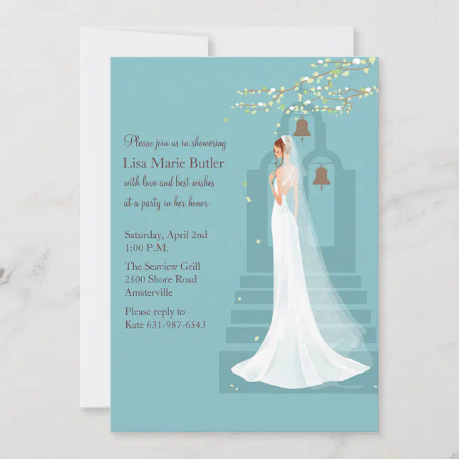 Mission Bells Bridal Shower Invitation | Zazzle