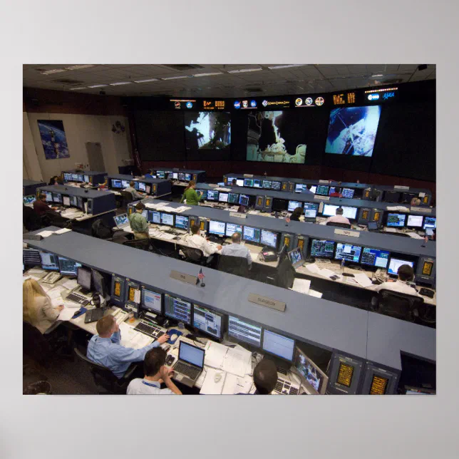 Mission Control Center Poster | Zazzle