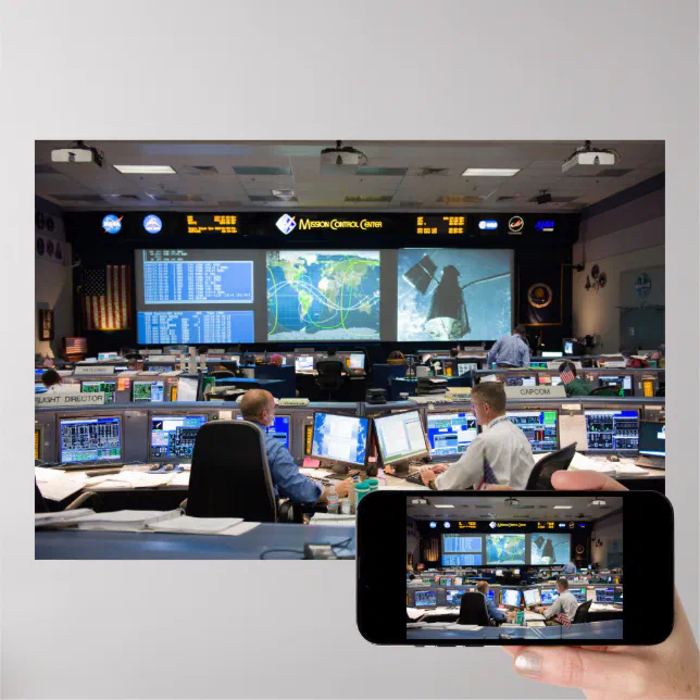Mission Control Center Poster | Zazzle