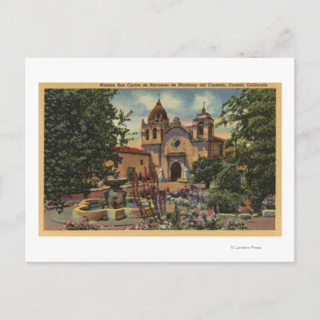 Mission San Carlos de Borromeo de Monterey Postcard | Zazzle