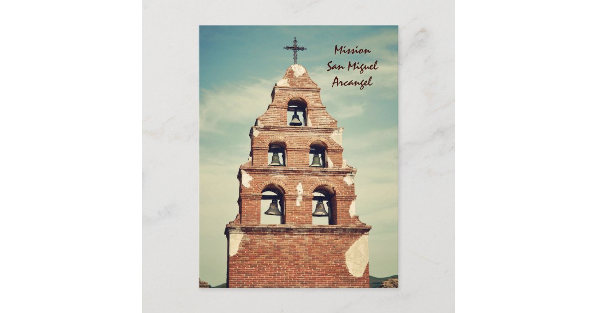 Mission San Miguel Arcangel Postcard | Zazzle