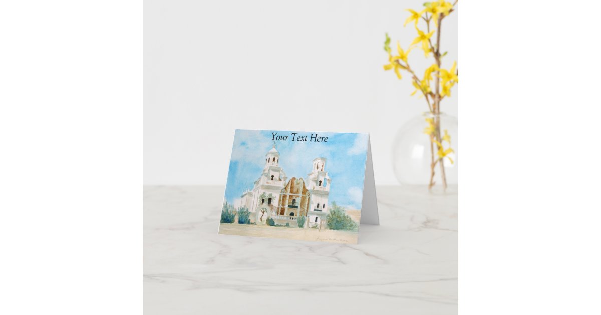 Mission San Xavier del Bac Card | Zazzle