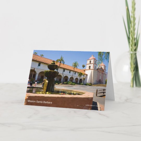 Mission Santa Barbara California Products Card | Zazzle.com