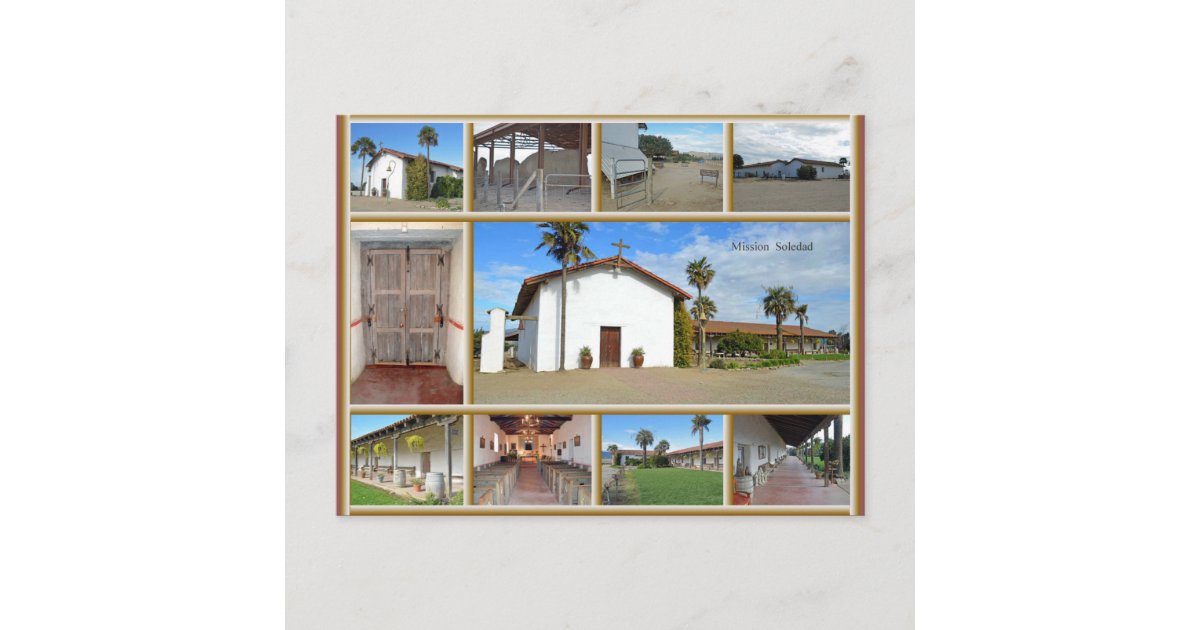 Mission Soledad Postcard | Zazzle