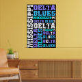 MISSISSIPPI DELTA BLUES POSTER | Zazzle