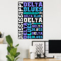 MISSISSIPPI DELTA BLUES POSTER | Zazzle