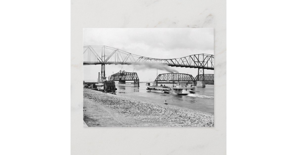 Mississippi River at Winona, 1880s Postcard | Zazzle