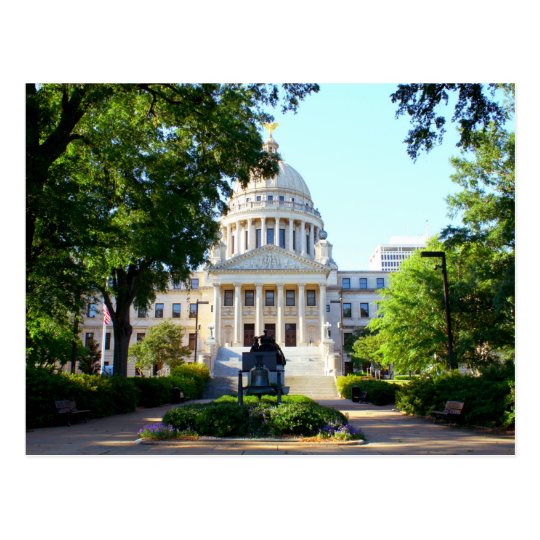Mississippi State Capitol Building - Jackson, MS Postcard | Zazzle.com